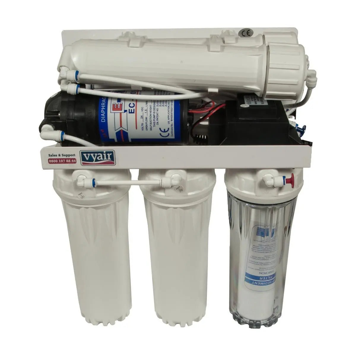 RO-200 Pumped 4-Stage Reverse Osmosis 200 US GPD (750 Litres ...